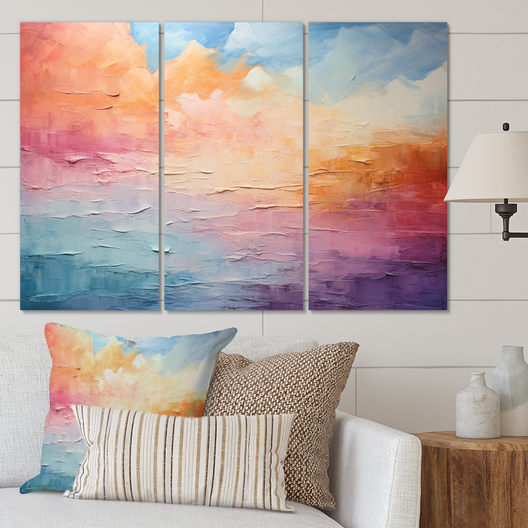 Wrought Studio™ Clouds Whispering Clouds Collage II - Landscapes Wall ...